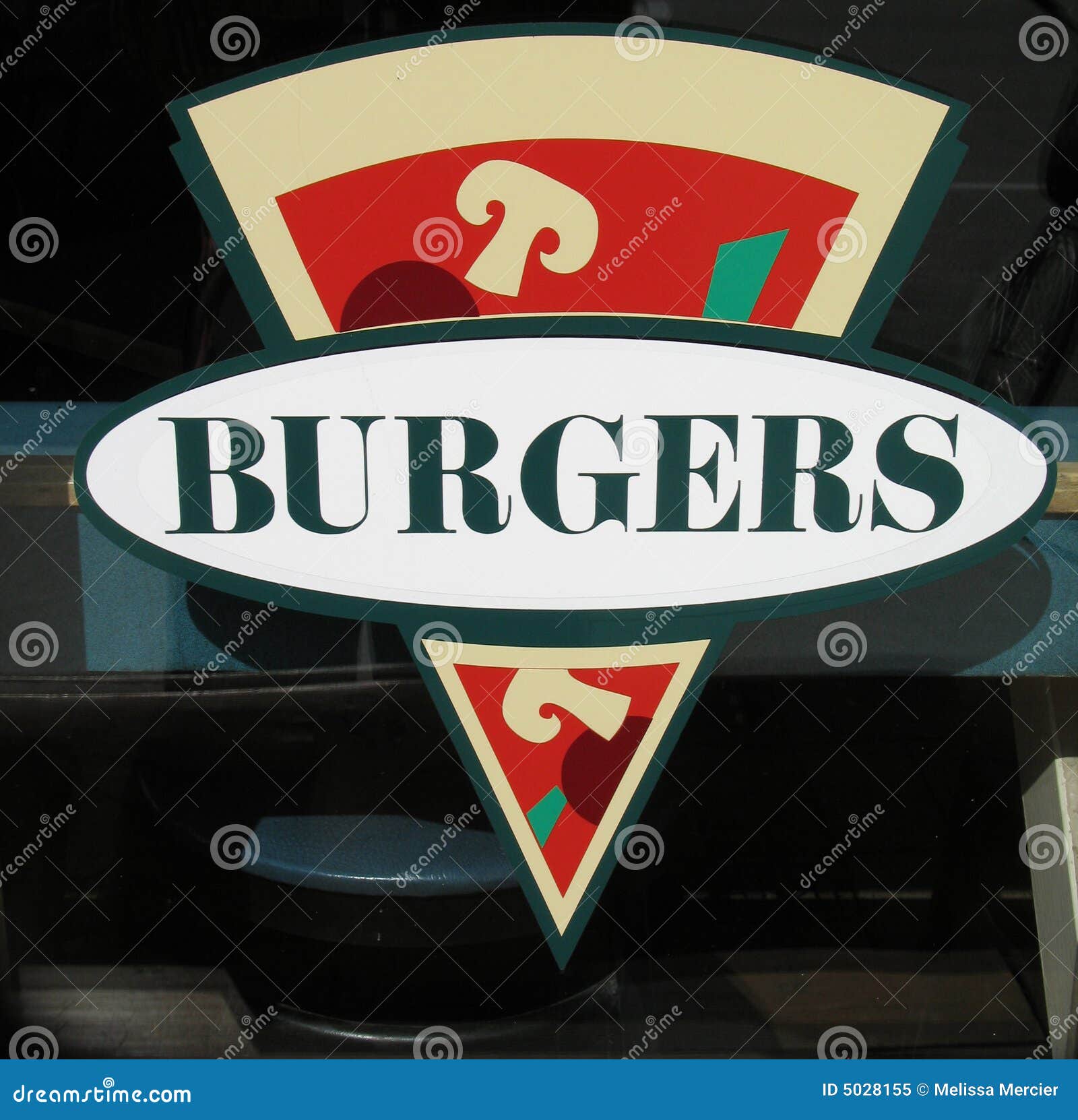Burgers sign stock image. Image of lunch, snack, window - 5028155
