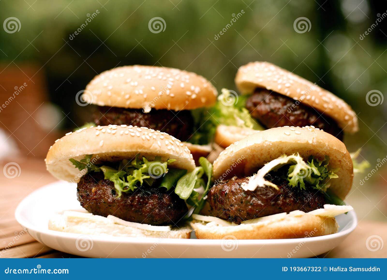 Burgers with Steak Inside. Conceptual Image Shot Stock Photo - Image of ...