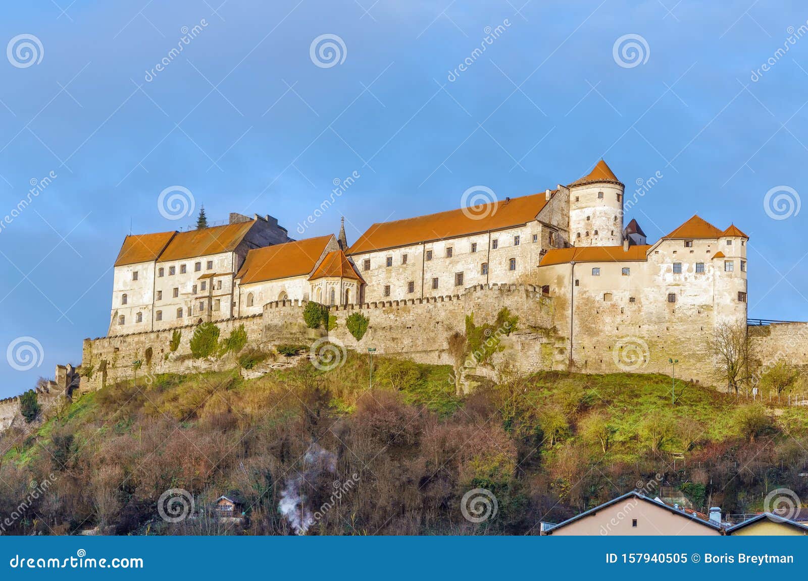 Burghausen Castle, Germany stock image. Image of history - 157940505