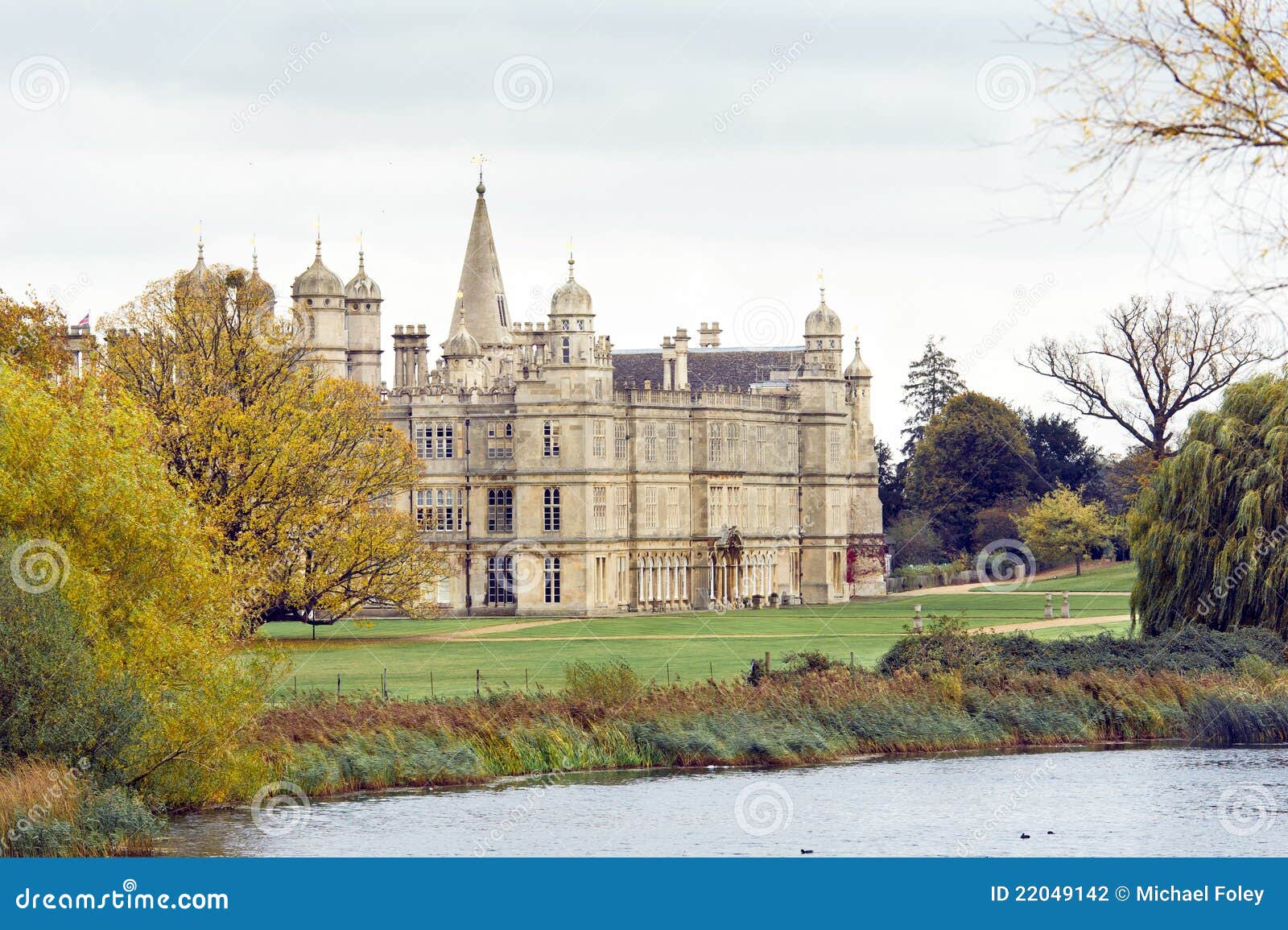 Burghley (Burleigh) House, Stamford, England Stock Photo - Image of ...