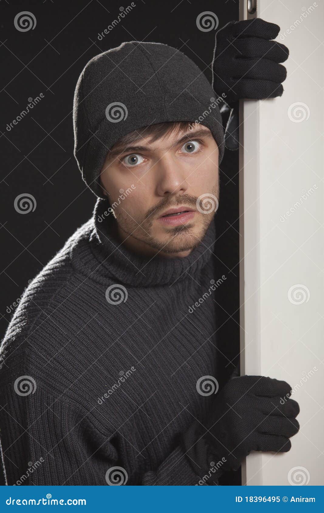 Burglar stock image. Image of theft, expression, gangster - 18396495