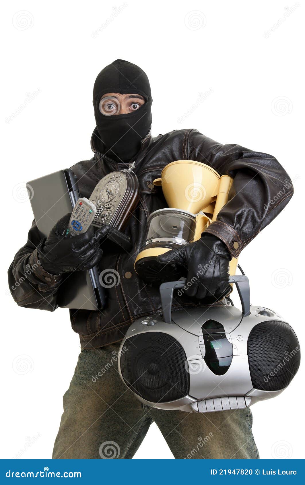 Burglar stock photo. Image of dangerous, thief, laptop - 21947820