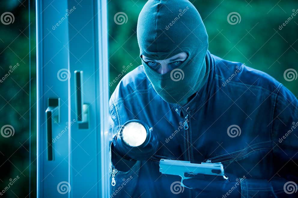 Burglar stock image. Image of bandit, illegal, property - 4738635