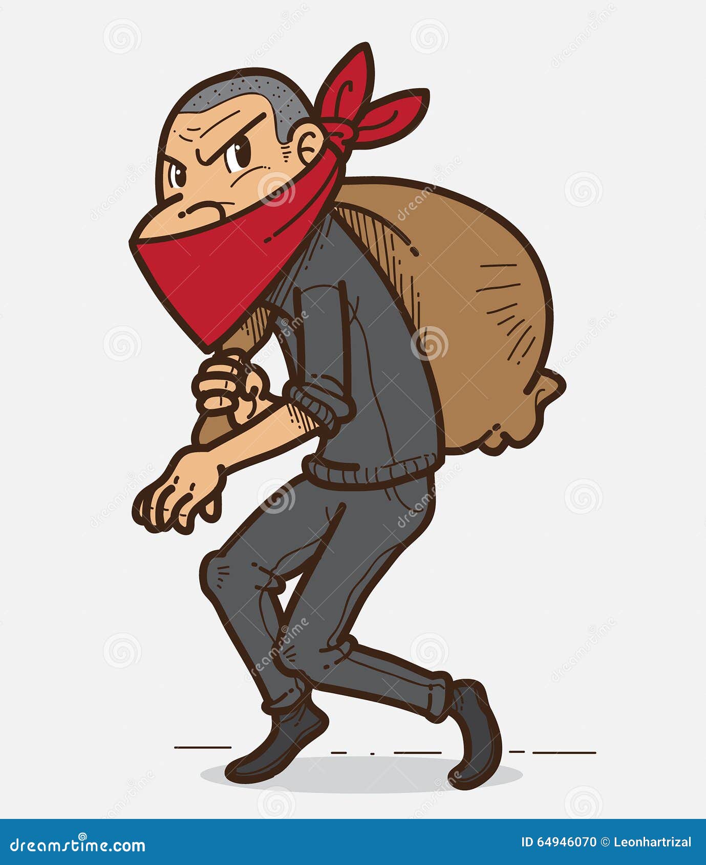 Burglar stock vector. Illustration of hide, security - 64946070