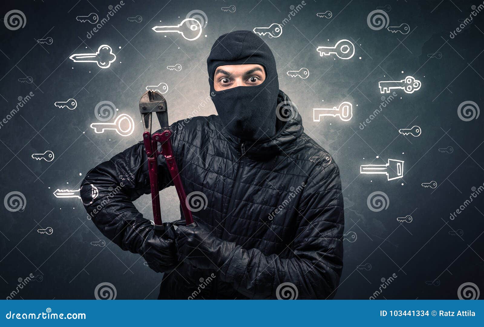Burglar holding tool. stock photo. Image of danger, hand - 103441334