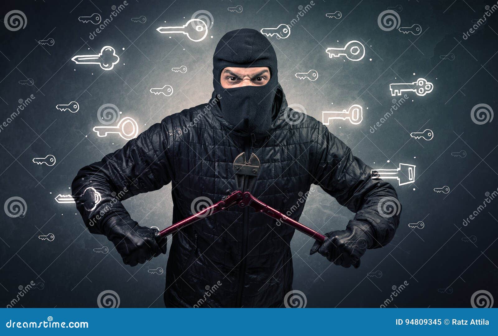 Burglar holding tool. stock image. Image of dangerous - 94809345