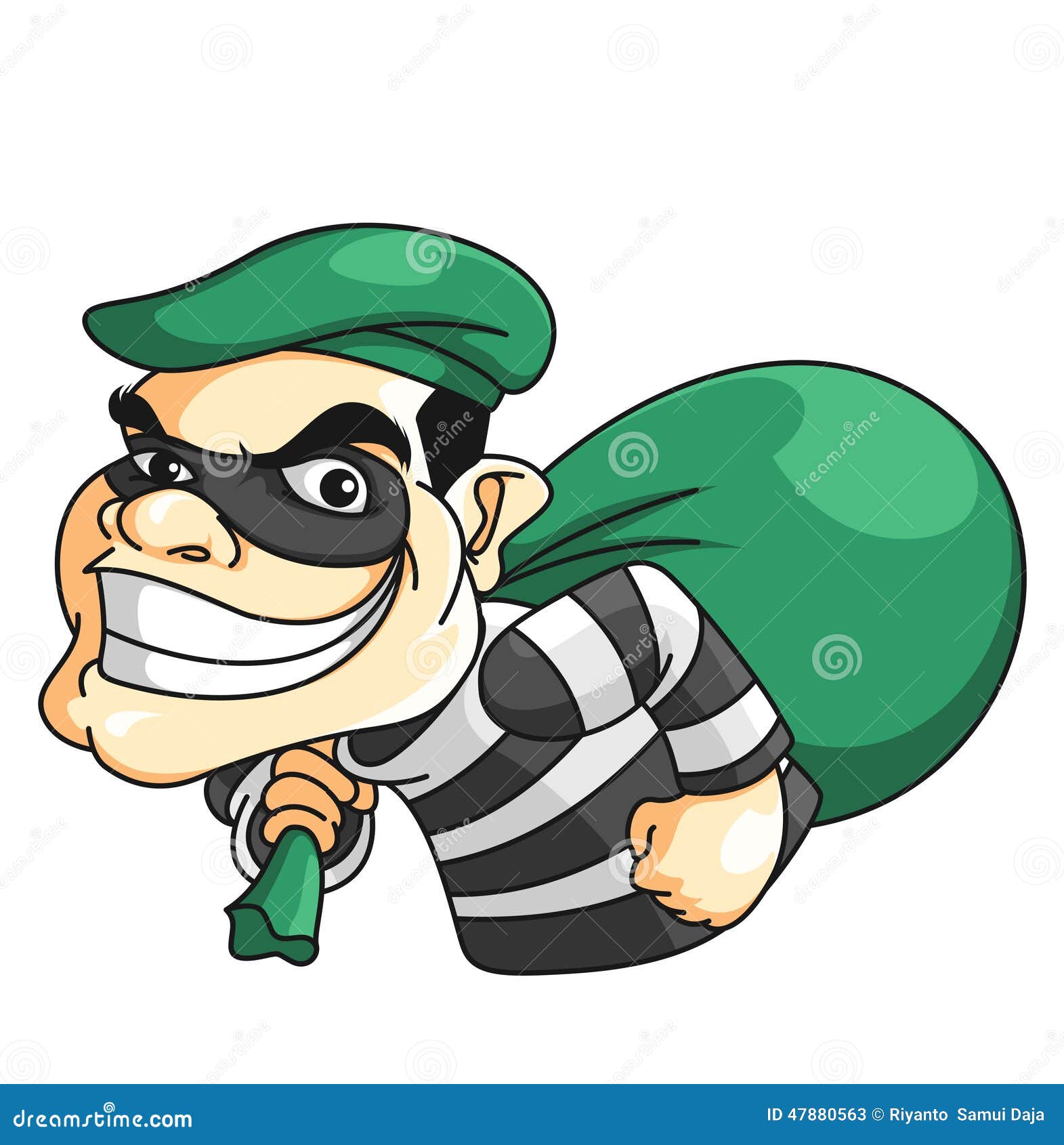 Burglar stock vector. Illustration of running, robber - 47880563