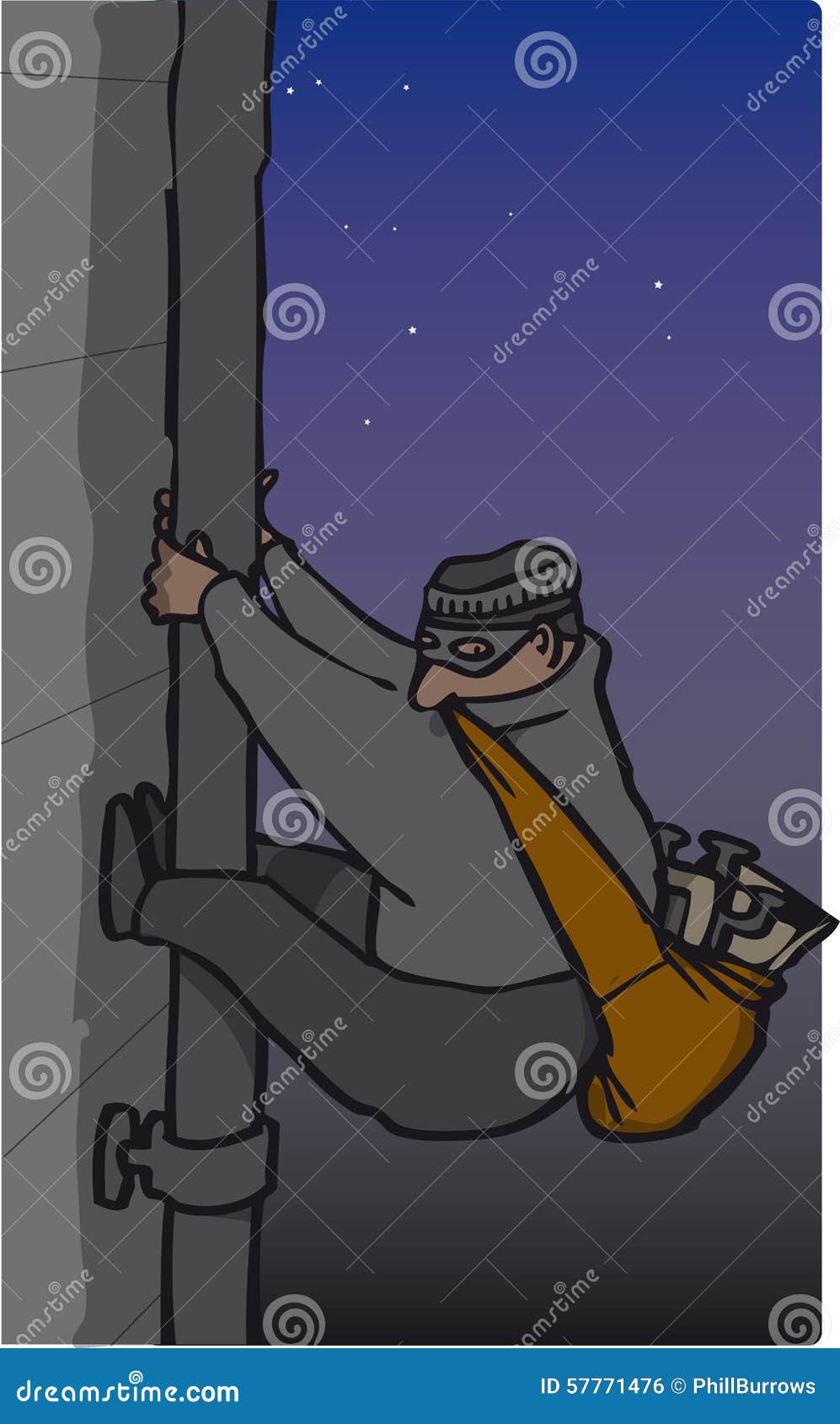 Burglar stock vector. Illustration of dangerous, heist - 57771476