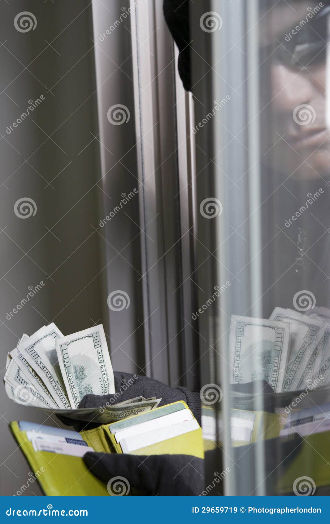 Burglar Stealing Money stock image. Image of money, male - 29659719