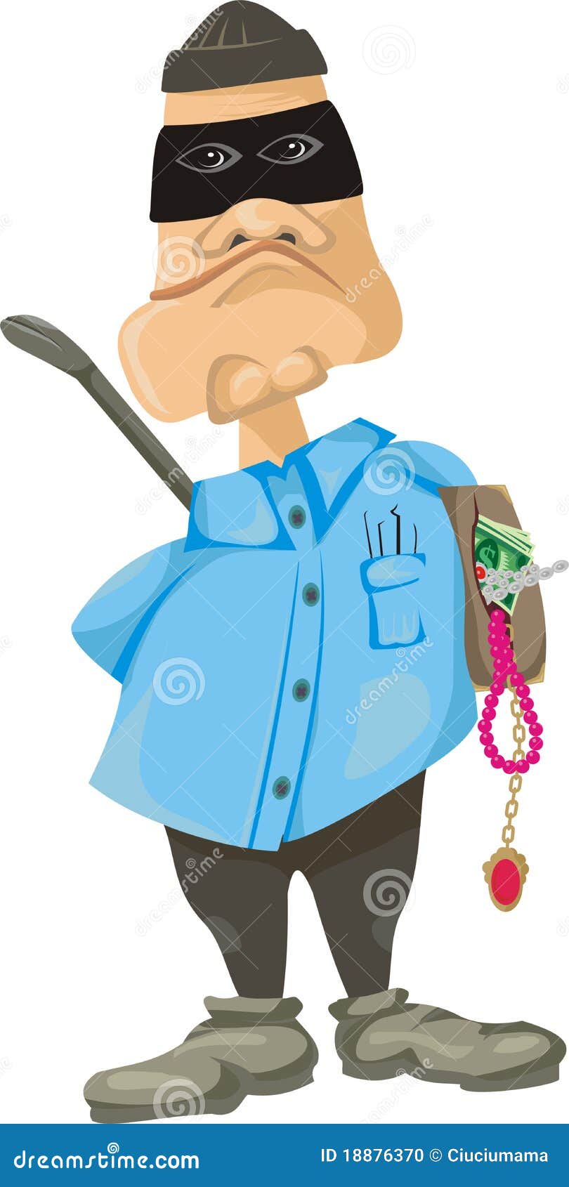 Burglar or Thief - Criminal Offence Stock Vector - Illustration of ...