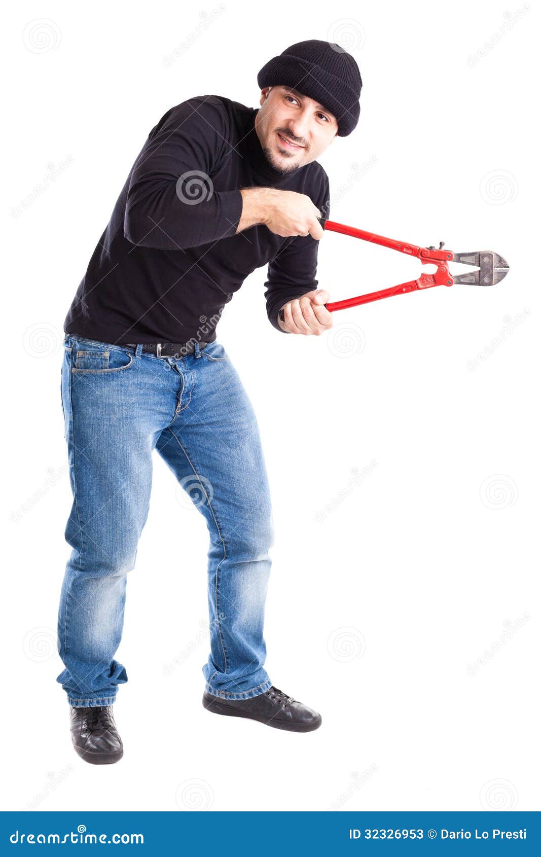 Burglar with Wire Cutters 8 Stock Image - Image of handles, tool: 32326953
