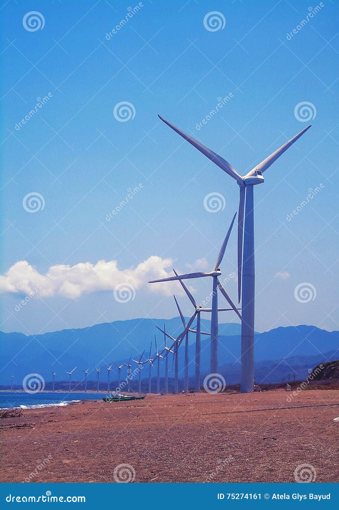 Burgos Windmill stock image. Image of philippines, windmill - 75274161