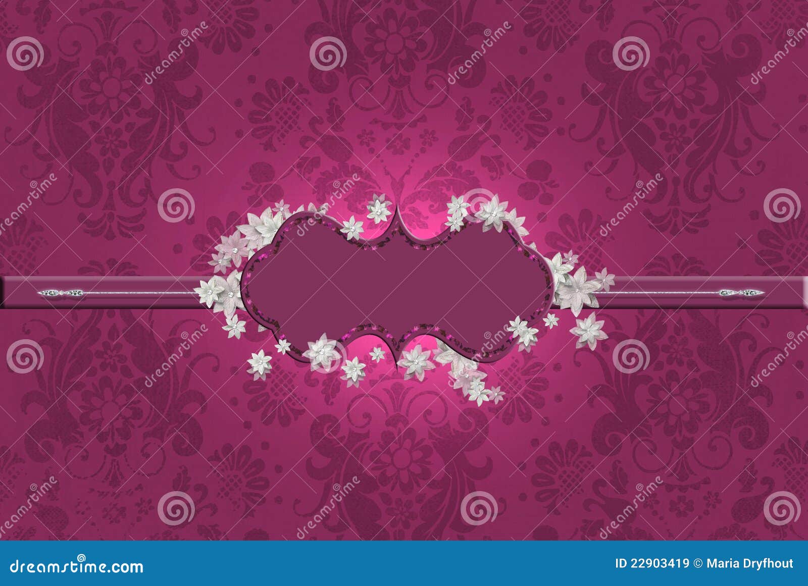 Burgundy Border On Brocade Stock Photo | CartoonDealer.com #22903419