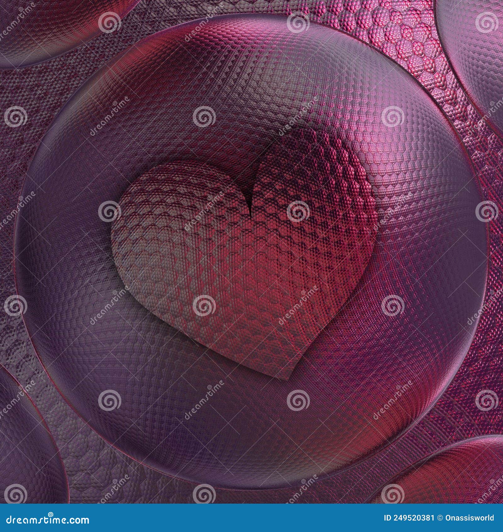 Burgundy Red Heart. Hearts Abstracts Stock Illustration - Illustration ...