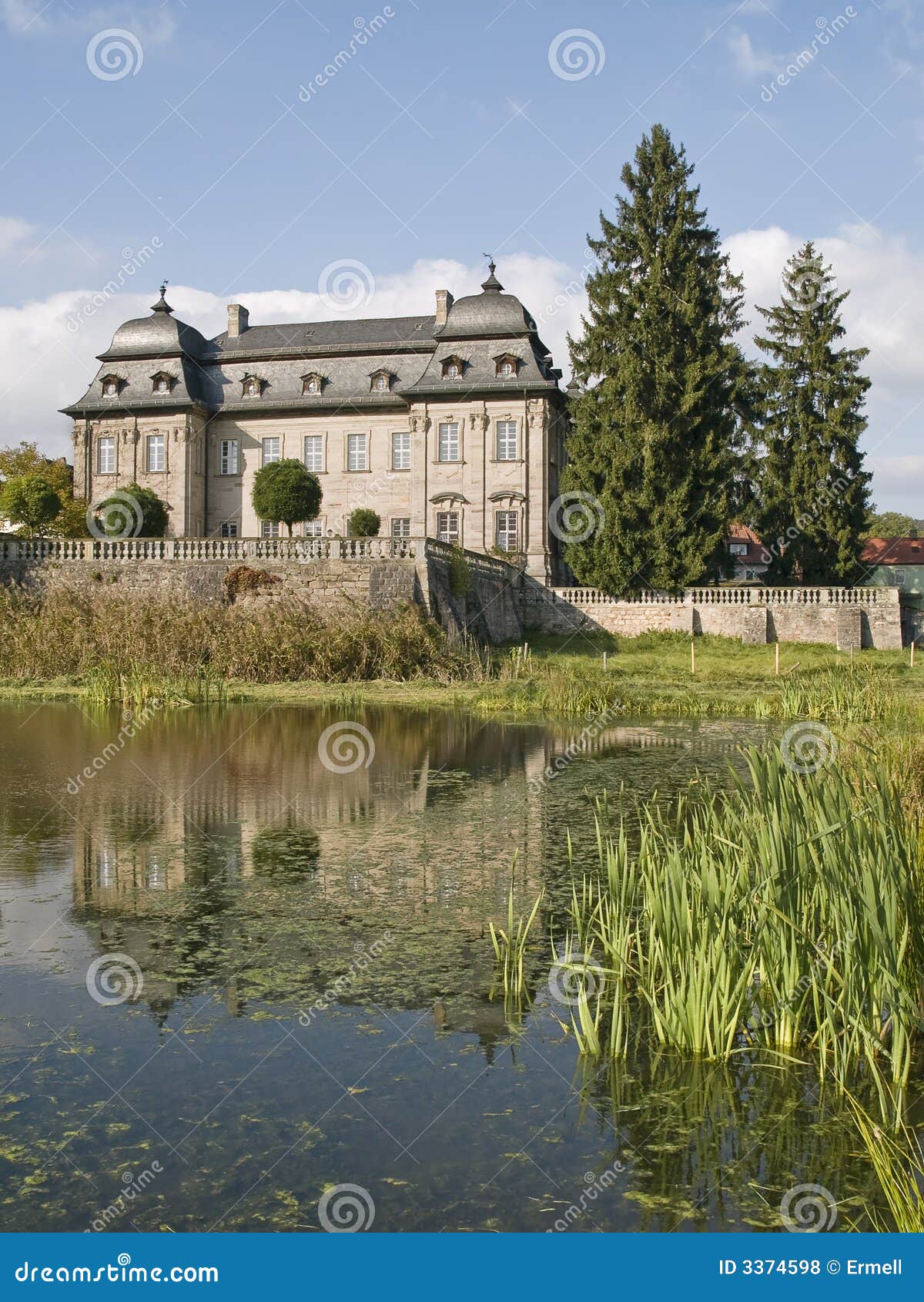 Burgwindheim castle stock photo. Image of bavaria, german - 3374598