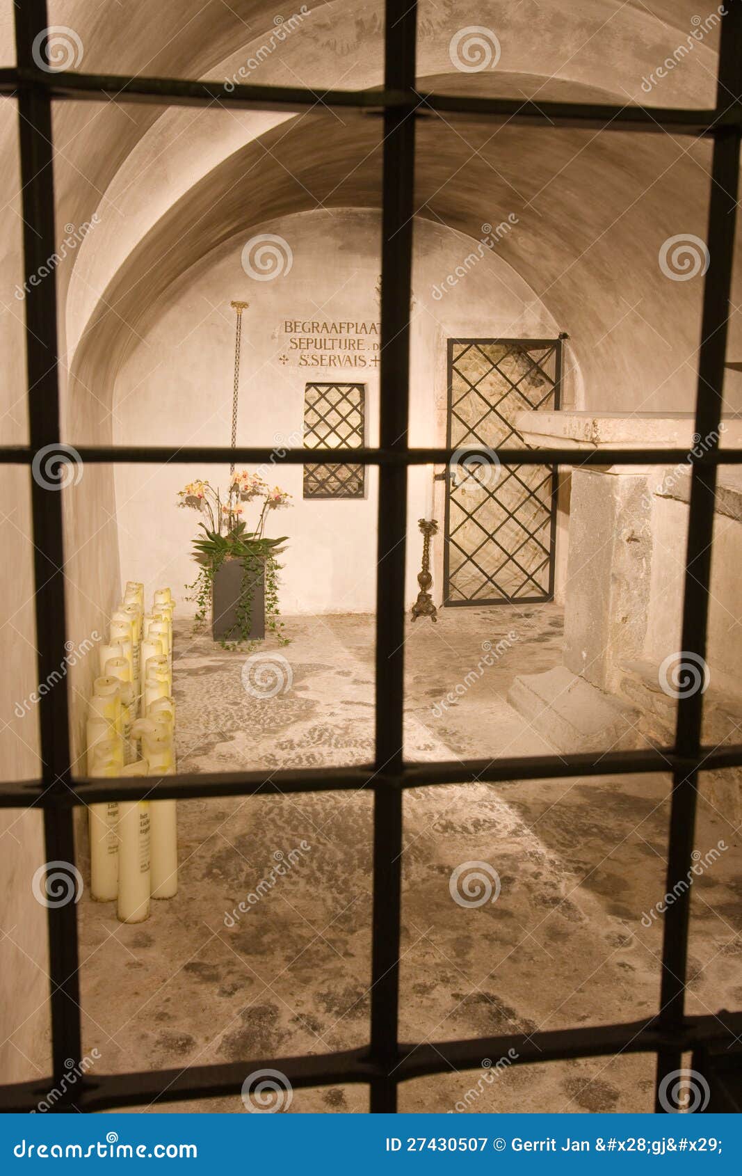 Burial Chamber of a Bishop, a Saint Stock Image - Image of ...