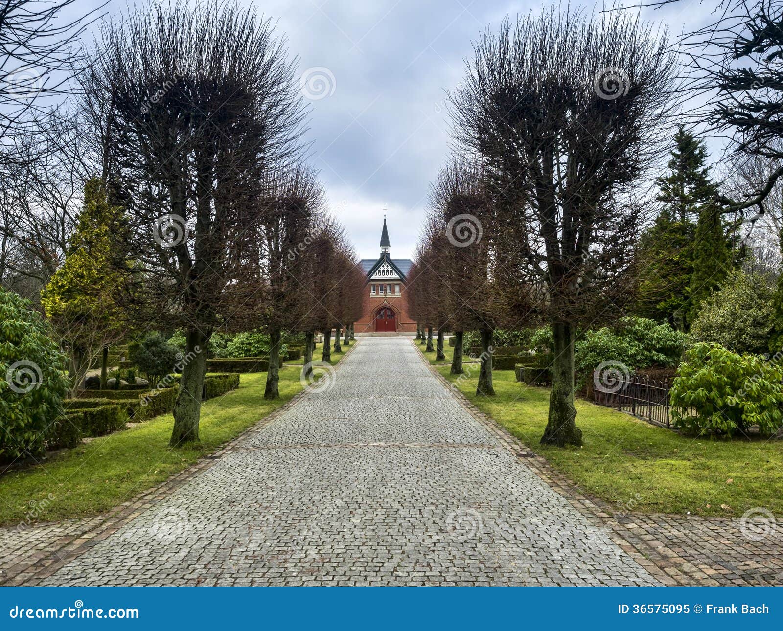 Burial Chapel in Esbjerg, Denmark Stock Image - Image of summer ...