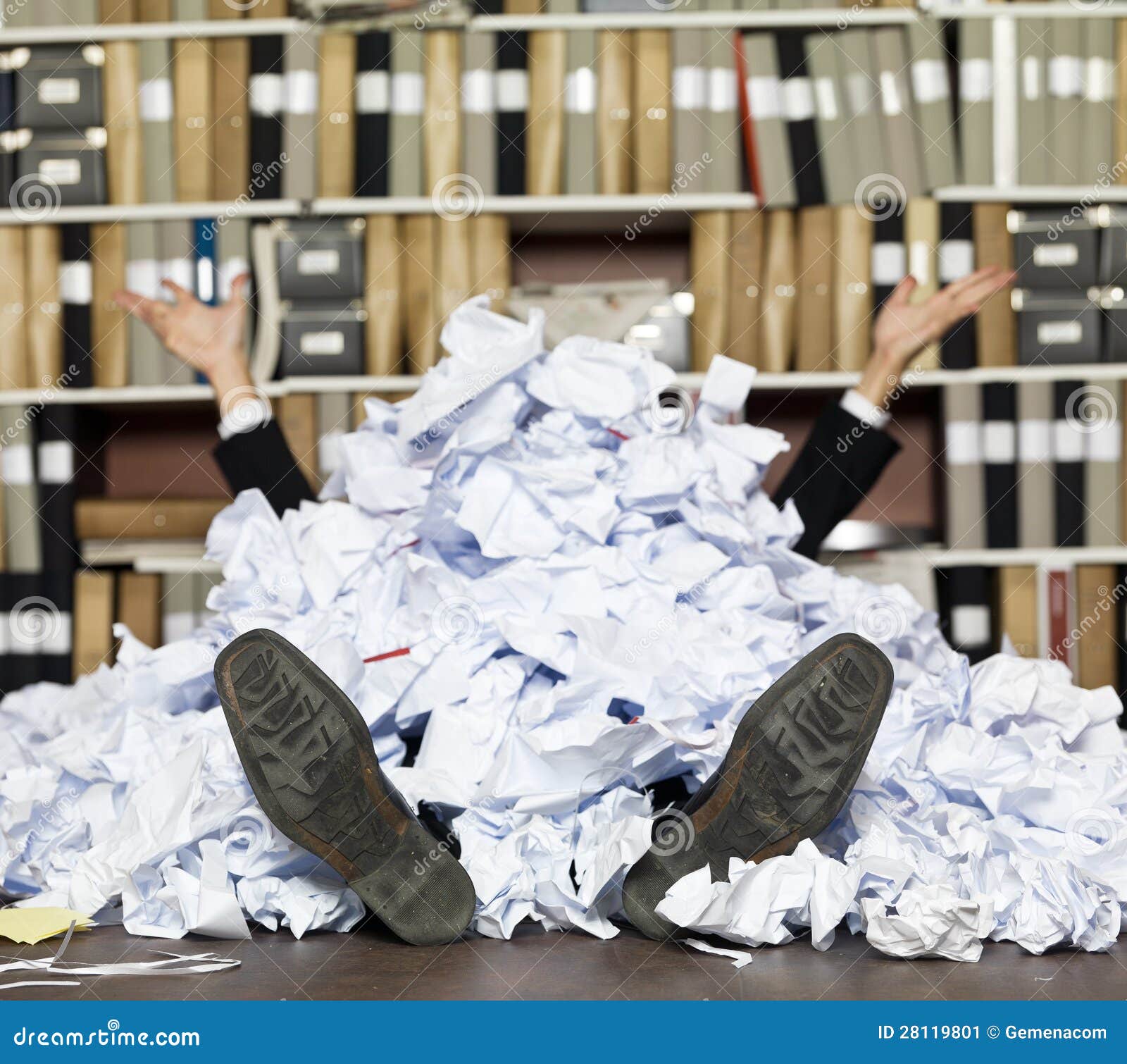 Buried Businessman stock image. Image of place, room - 28119801 Buried Businessman stock image. Image of place, room - 28119801