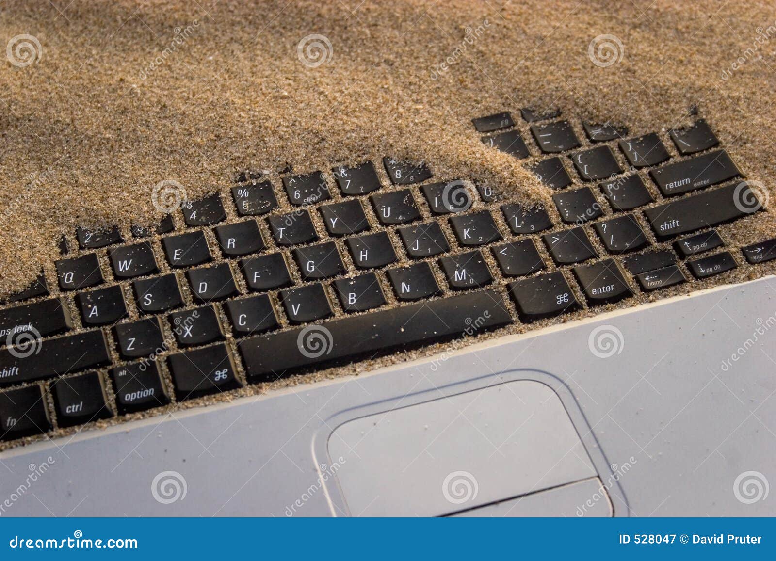 Buried Computer stock image. Image of dune, hardware, time - 528047