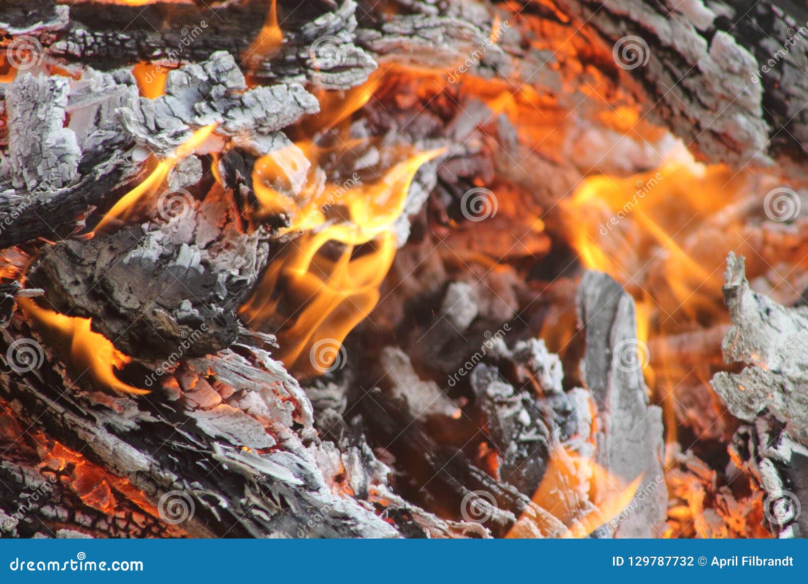 Fire and Ash stock photo. Image of orange, bright, buring - 129787732