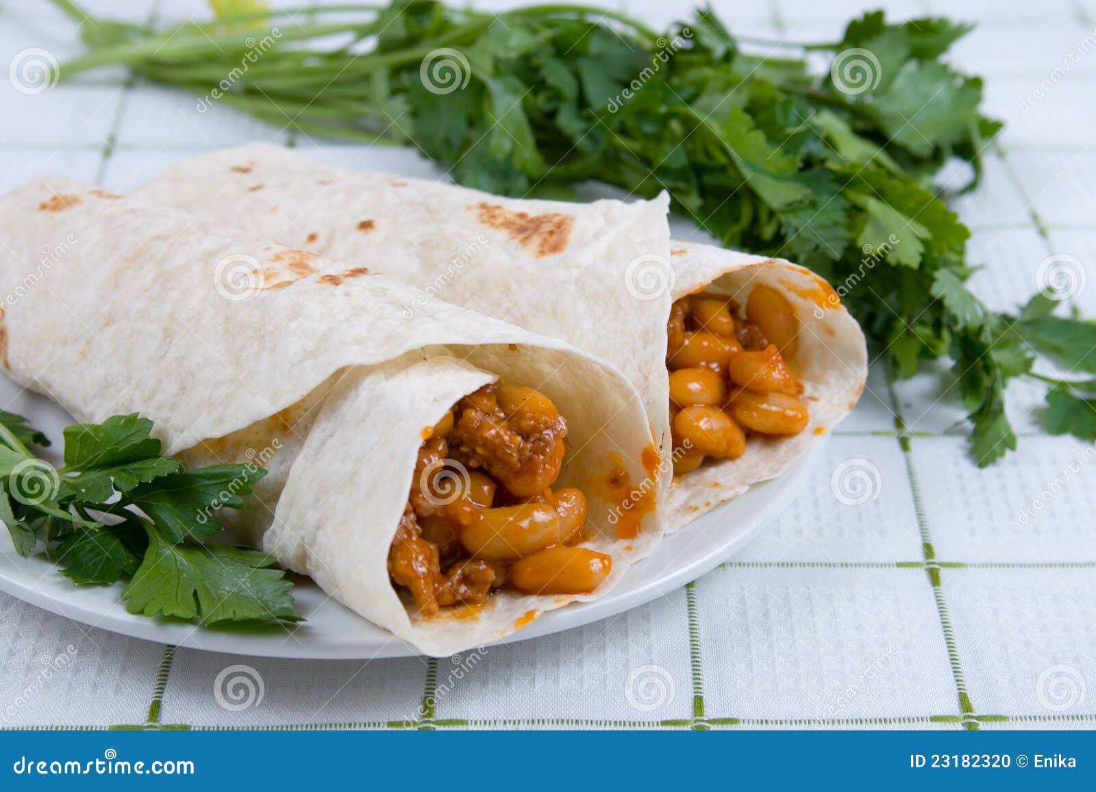 Buritto - Traditional Mexican Food Stock Photo - Image of buritto ...