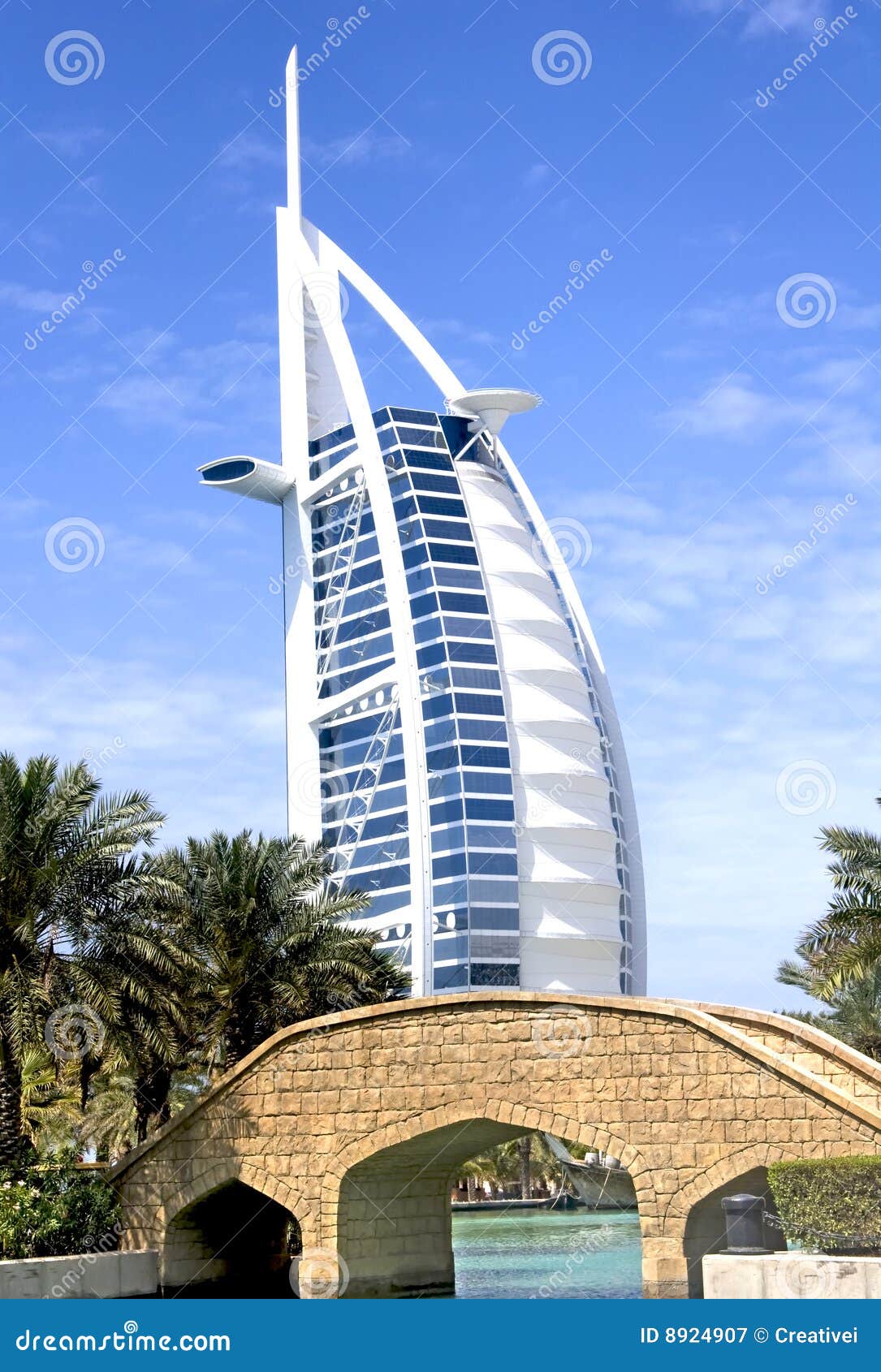 Burj Al Arab Bridge View editorial photography. Image of architecture ...