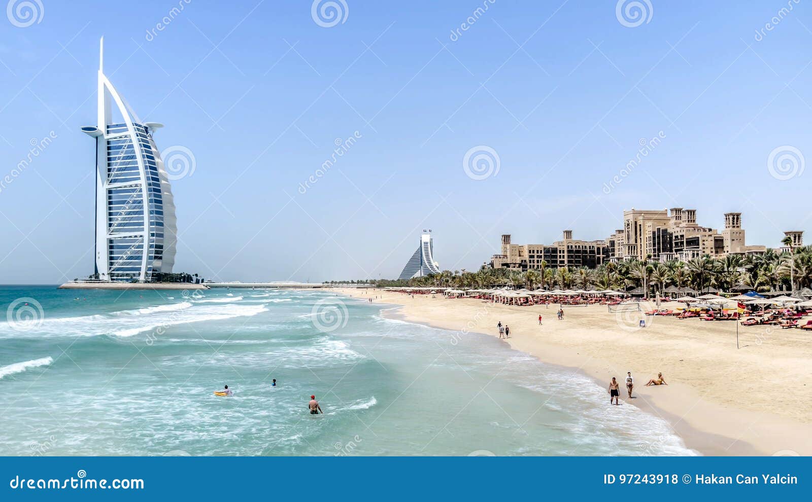 Dubai Burj Khalifa Skyline Tallest Building In The World Top View At ...