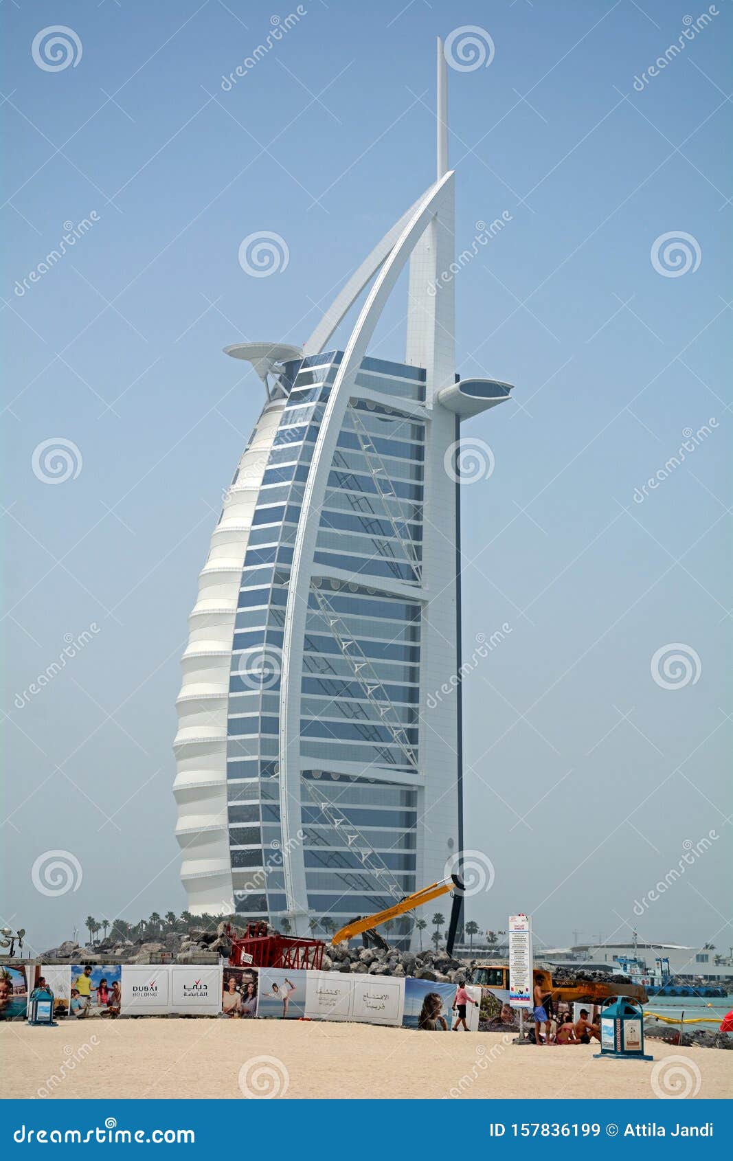 Burj Al Arab Hotel In Dubai. Burj Al Arab Is A Luxury 7 Stars Hotel And ...