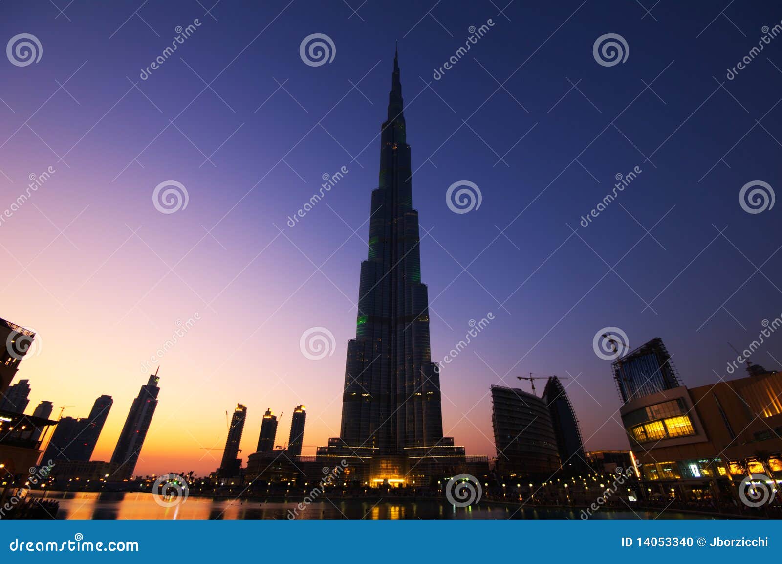 Burj Dubai the Tallest Building in the World Editorial Image - Image of ...
