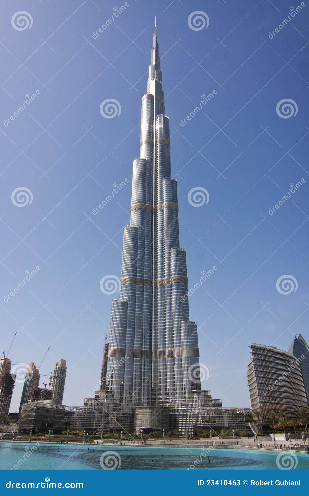Burj Khalifa stock image. Image of middle, arab, modern - 23410463