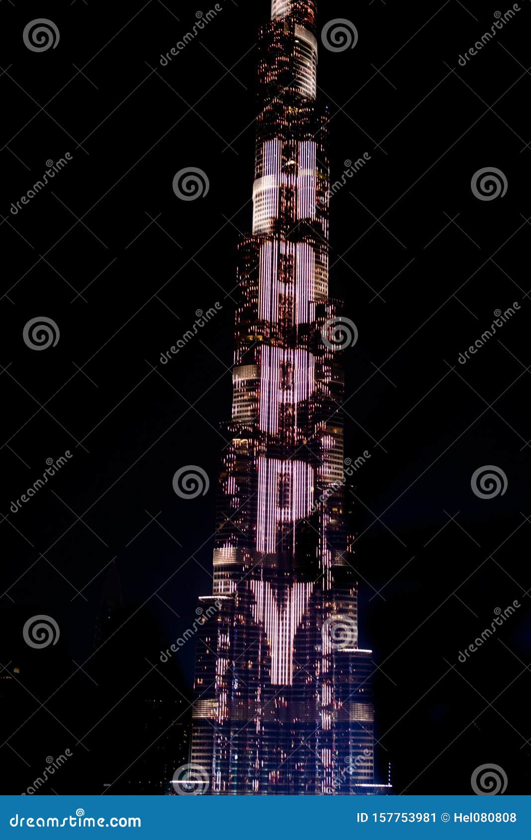 Burj Khalifa with Colorful LED Show Happy New Year Dubai, UAE Editorial ... Burj Khalifa with Colorful LED Show Happy New Year Dubai, UAE Editorial ...