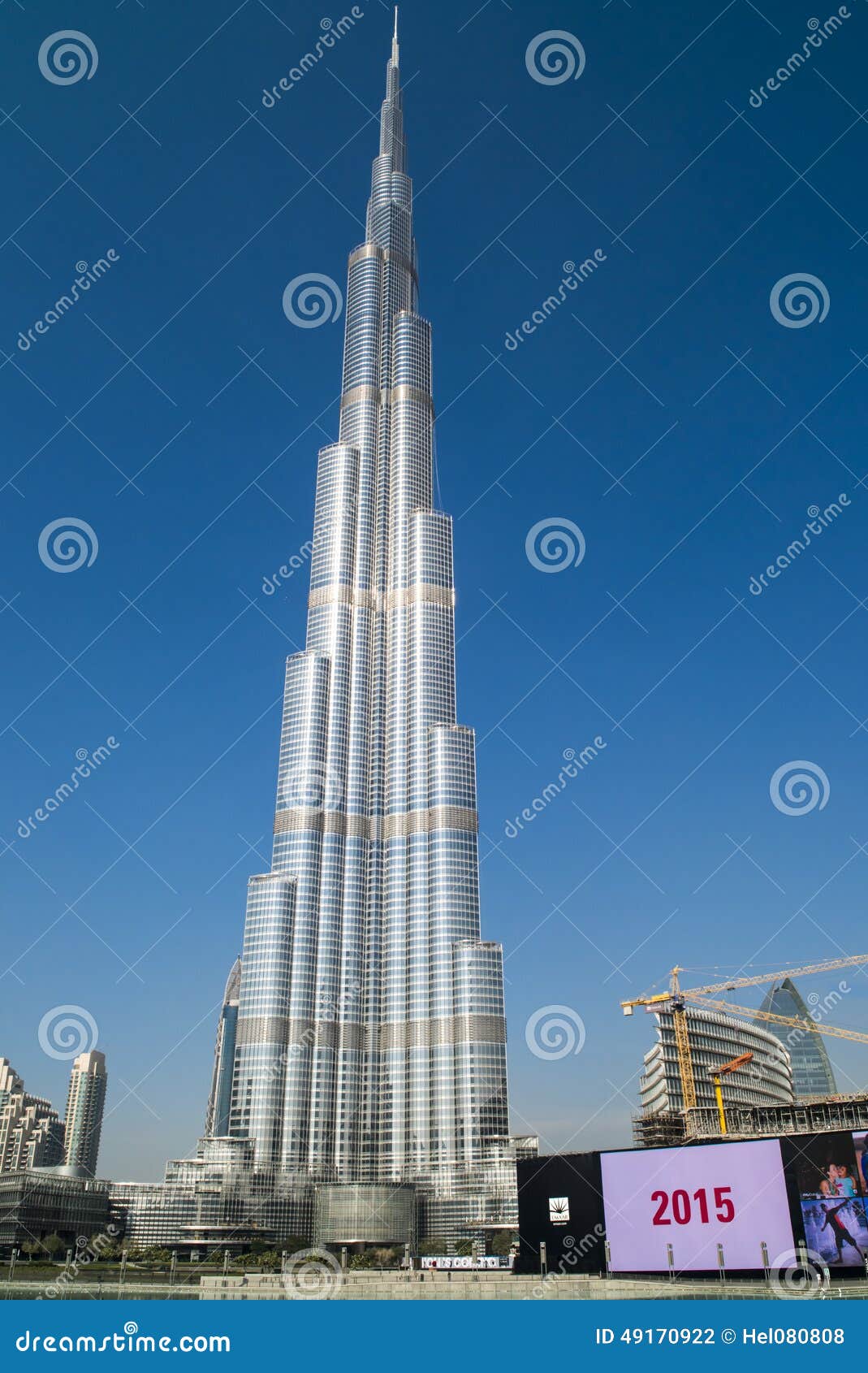 Burj Khalifa and Development, Dubai, UAE Editorial Photography - Image ...