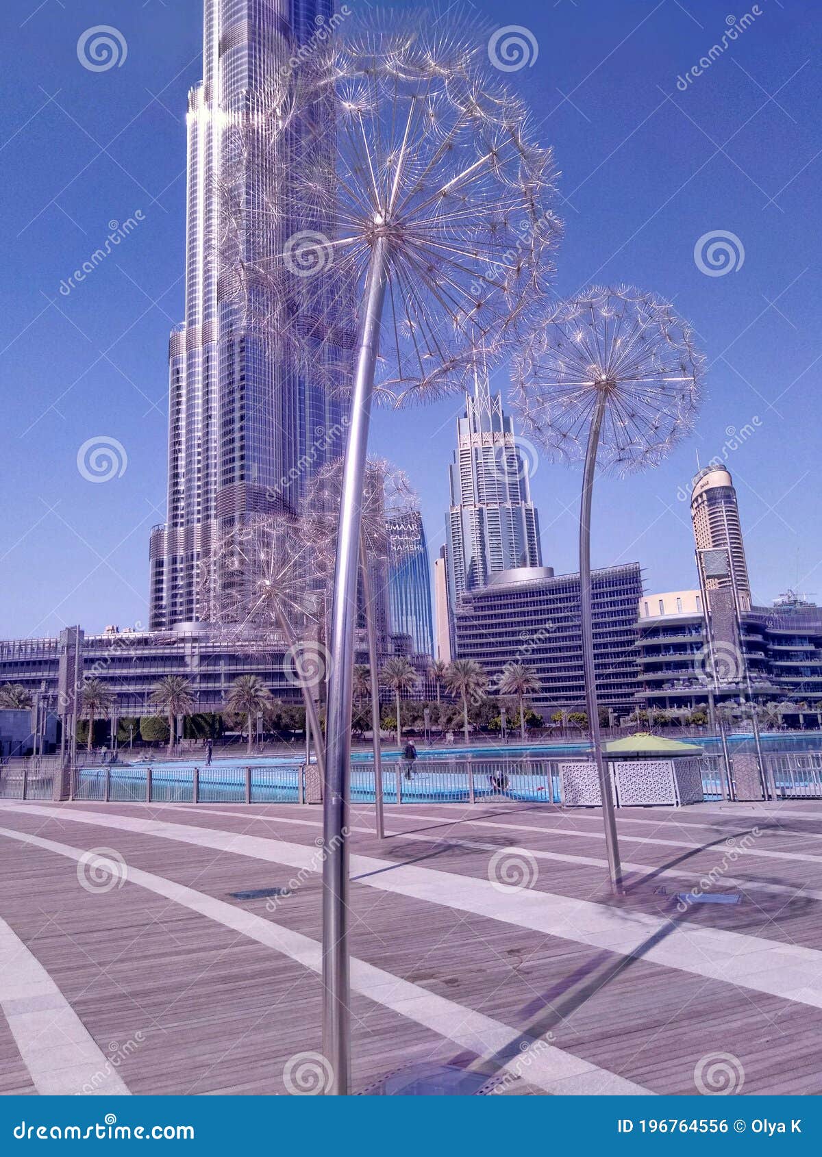 Burj Khalifa Dubai Dandeles Fotografia Editoriale - Immagine di centro ...