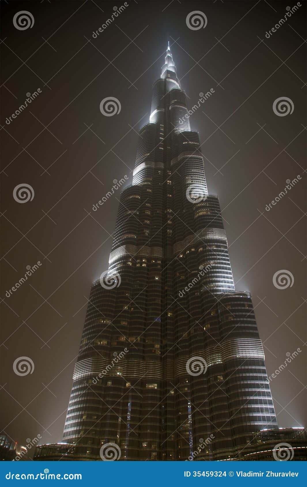Burj Khalifa (Khalifa-Turm), Dubai Redaktionelles Stockbild - Bild von ...