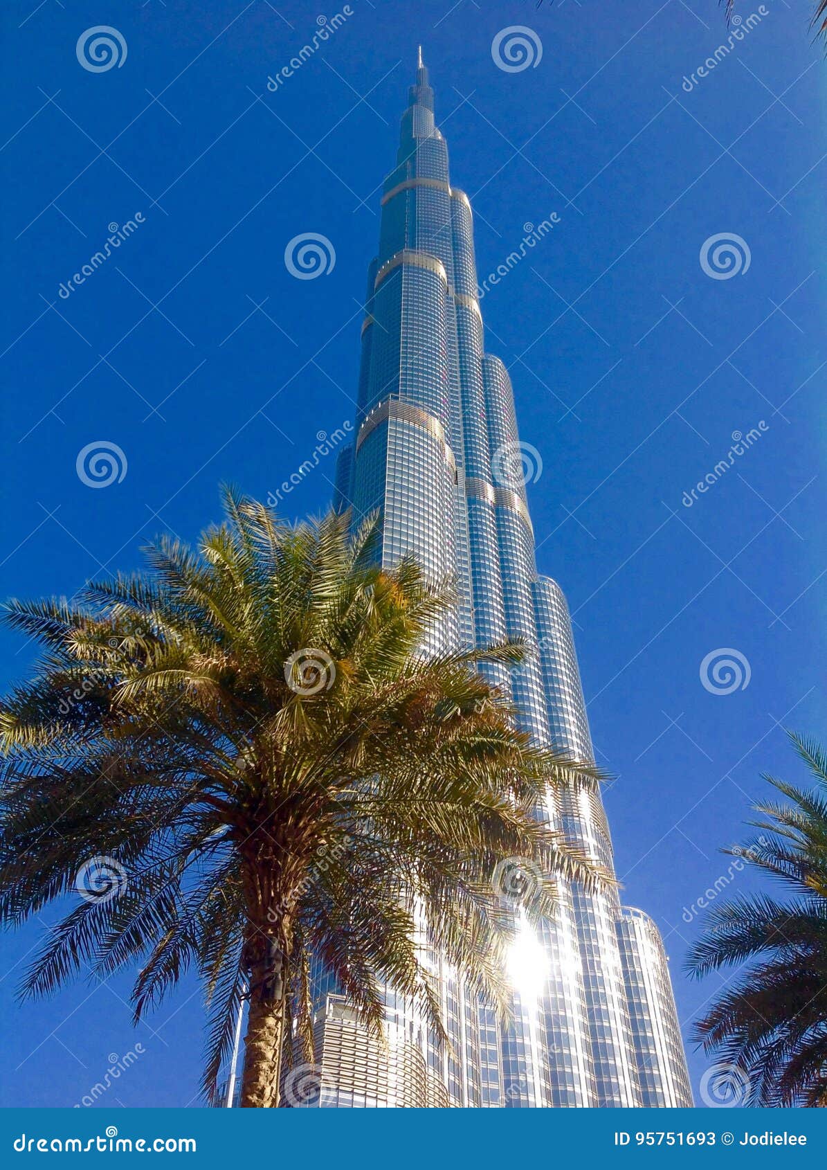 Burj Khalifa stock image. Image of tallest, arabic, skyscraper - 95751693