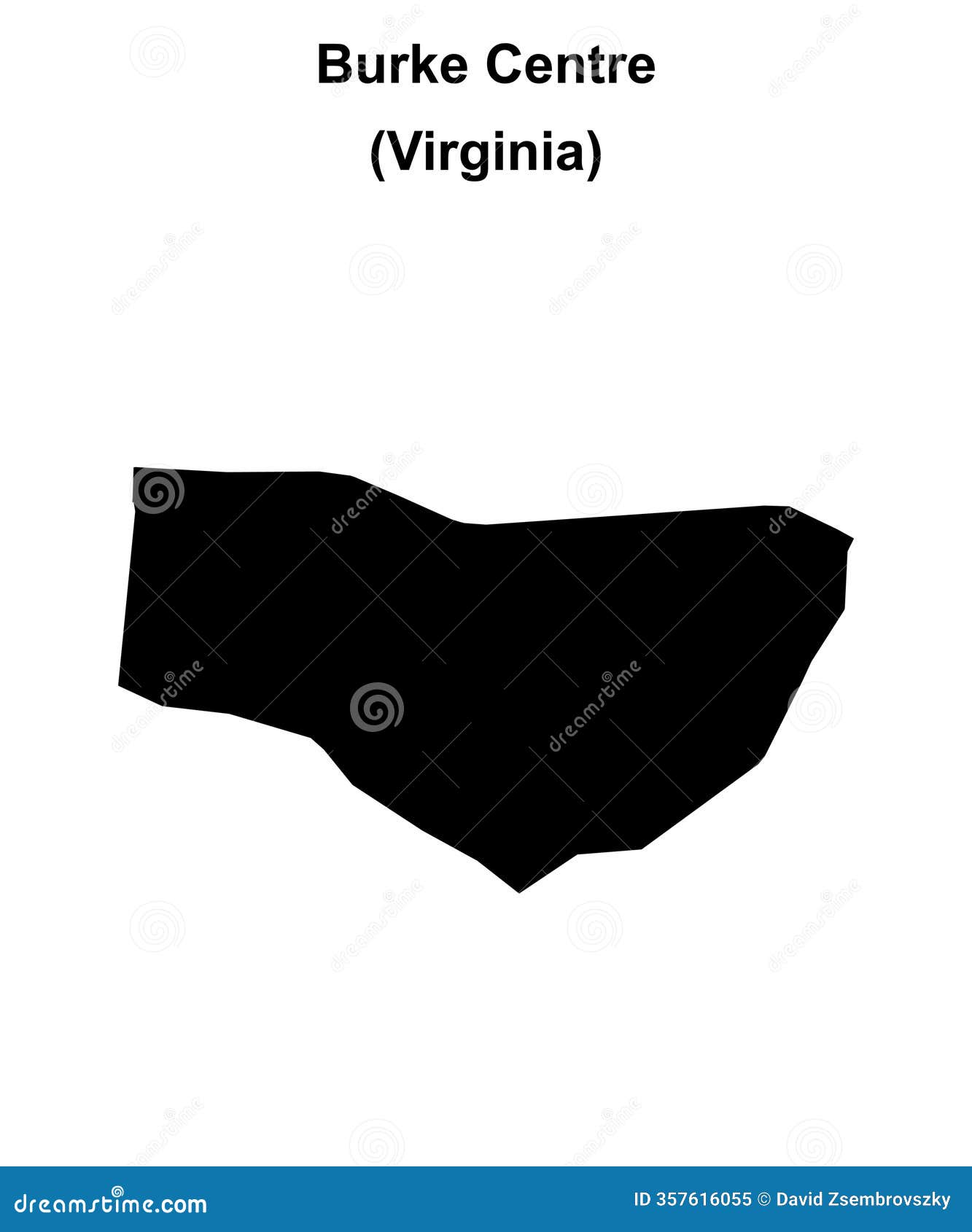 Burke Centre Outline Map Royalty-Free Stock Photography | CartoonDealer ...