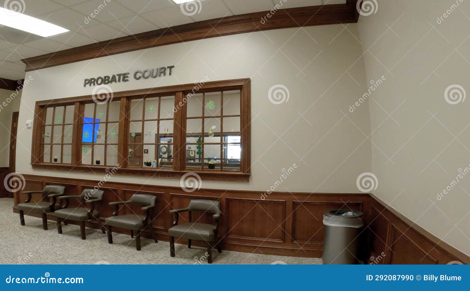 Burke County Courthouse Interior Chairs on Wall Editorial Image - Image ...