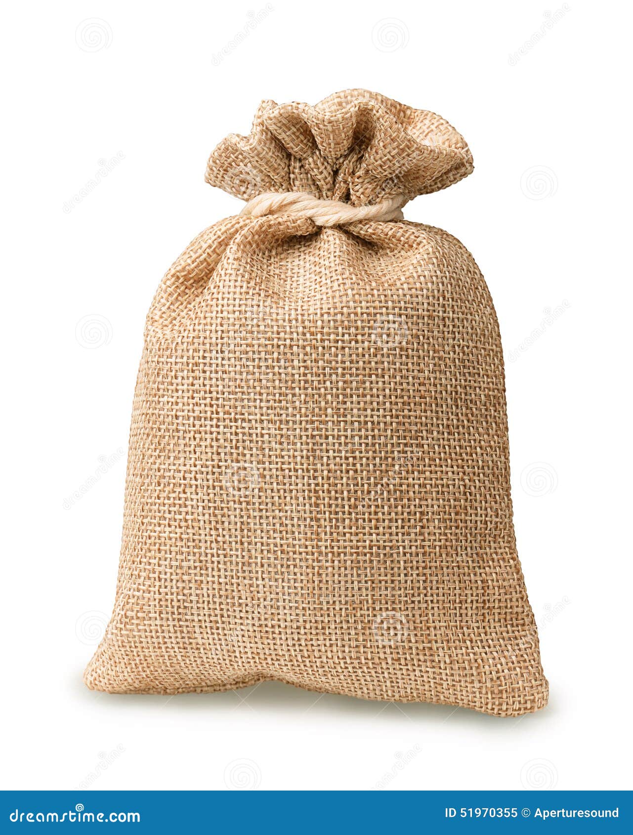 Burlap bag stock image. Image of knot, gift, accessory - 51970355