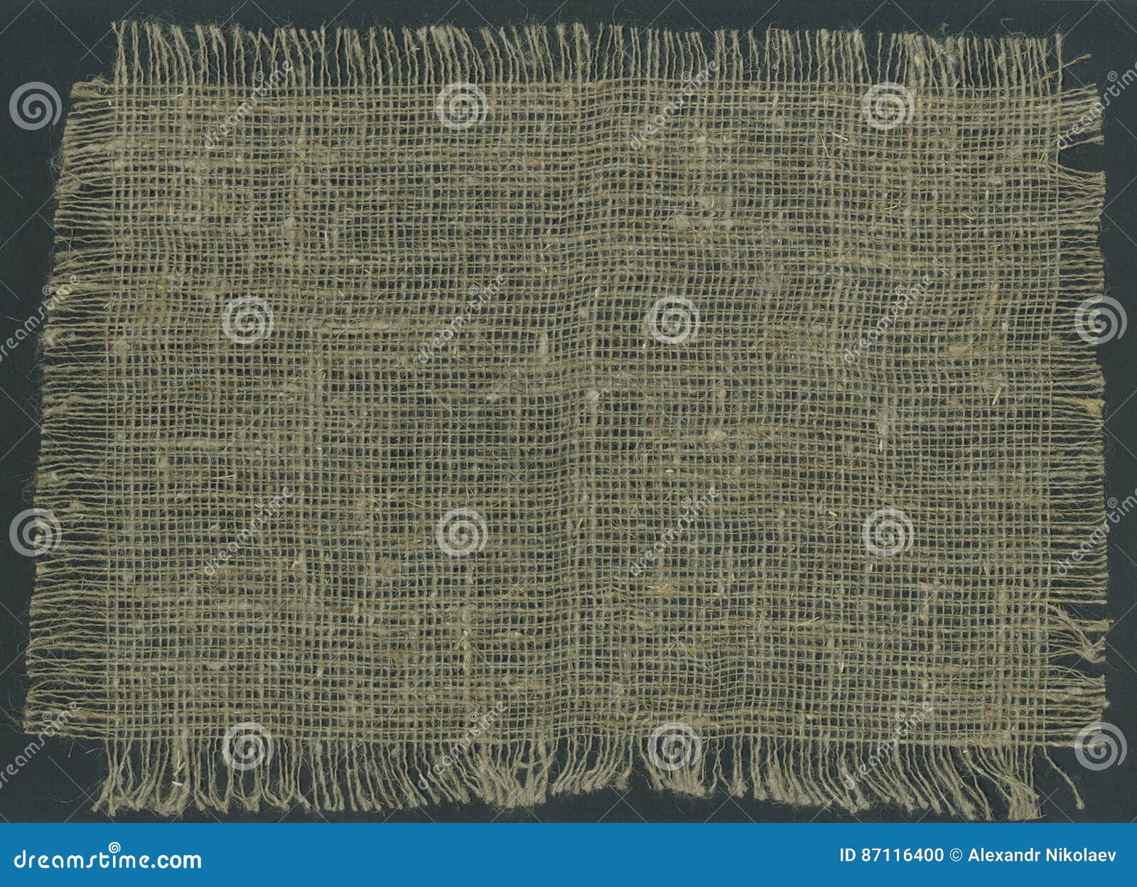 Burlap Fabric Torn Edges on Dark Background Stock Photo - Image of ...