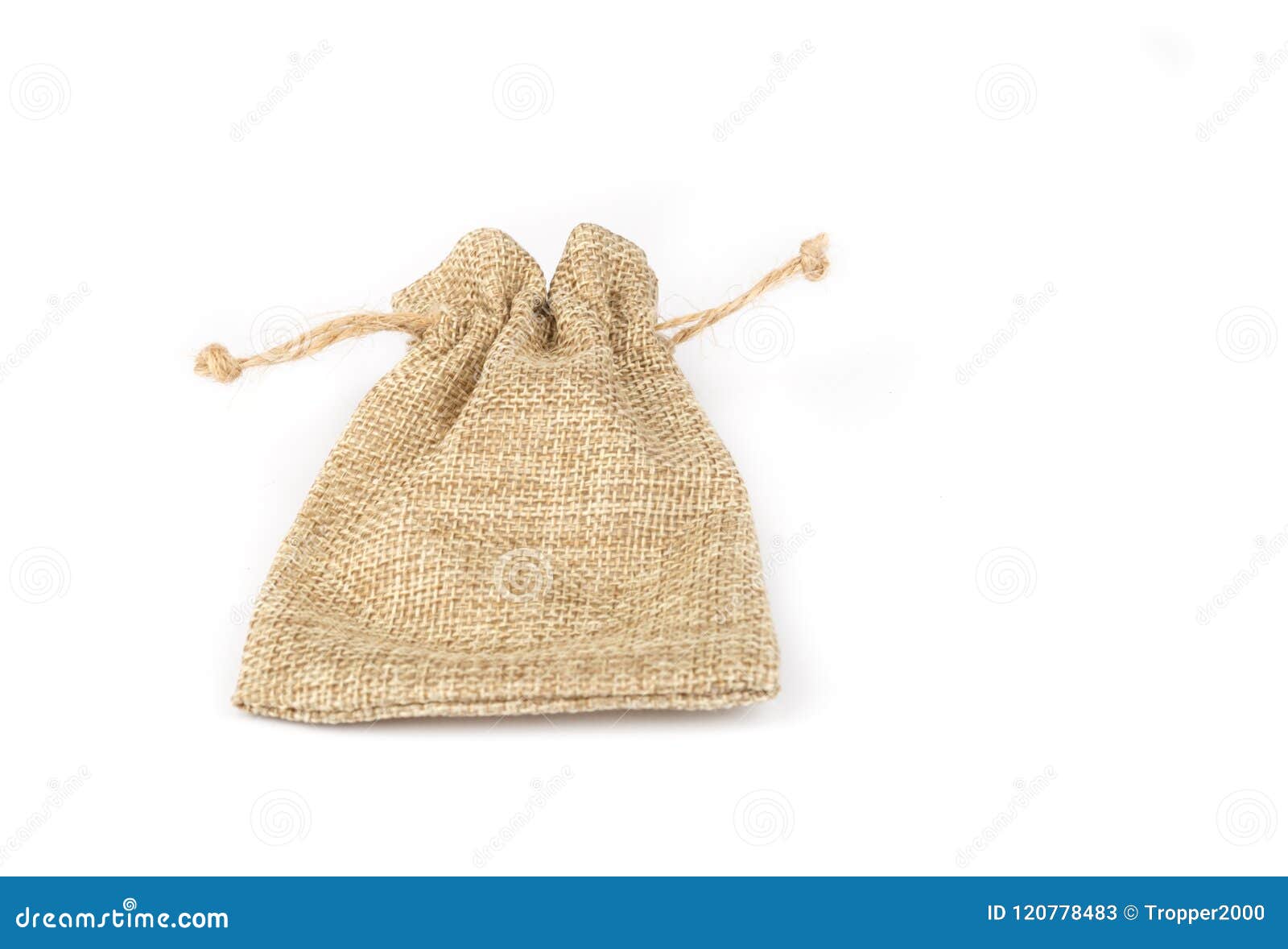 Empty Burlap sack . stock image. Image of material, canvas - 120778483