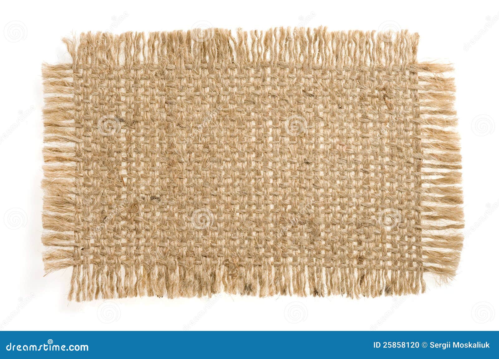 Burlap Hessian Sacking Isolated on White Stock Photo - Image of ...