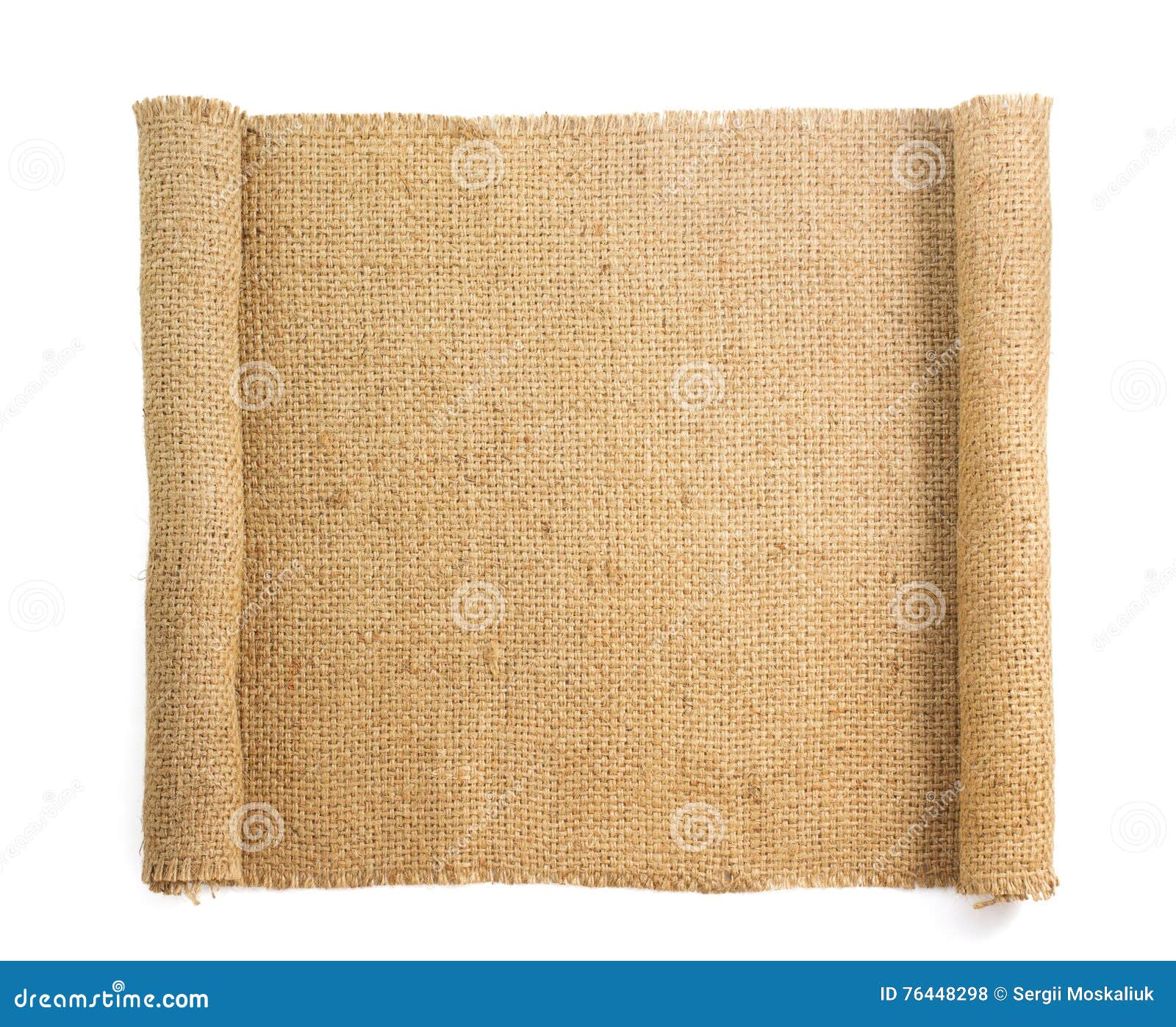 Burlap Hessian Sacking Isolated on White Stock Photo - Image of canvas ...
