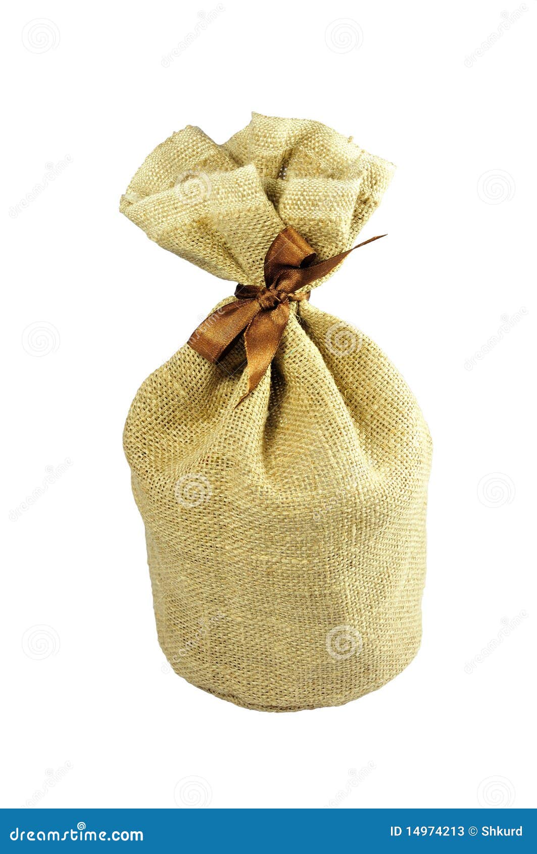 Burlap sack stock image. Image of beige, band, color - 14974213