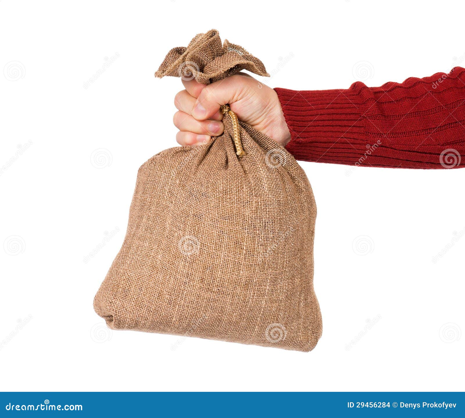 Burlap sack stock photo. Image of hessian, gift, rough - 29456284