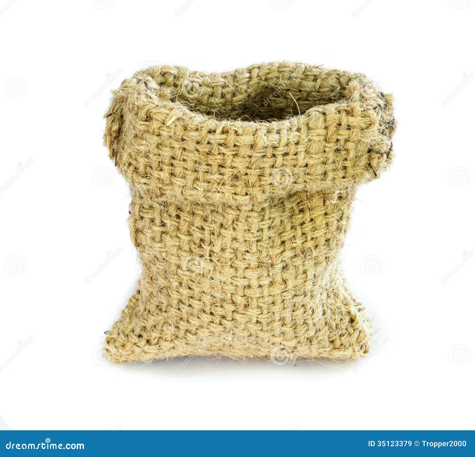 Burlap sack. stock image. Image of fiber, sackcloth, linen - 35123379