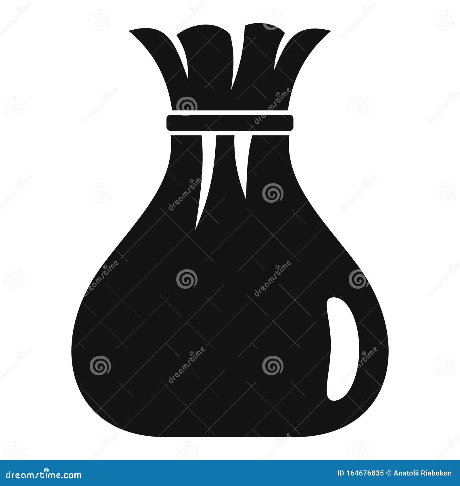 Burlap Sack Icon, Simple Style Stock Vector - Illustration of sack ...