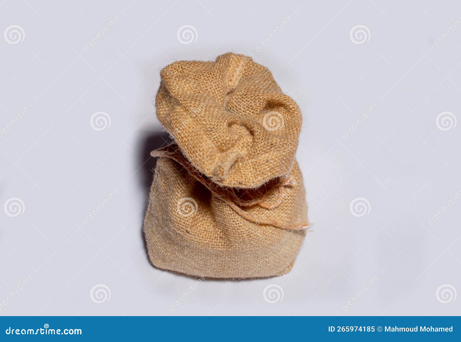 Burlap Sack on a White Background Stock Image - Image of sack, pouch ...