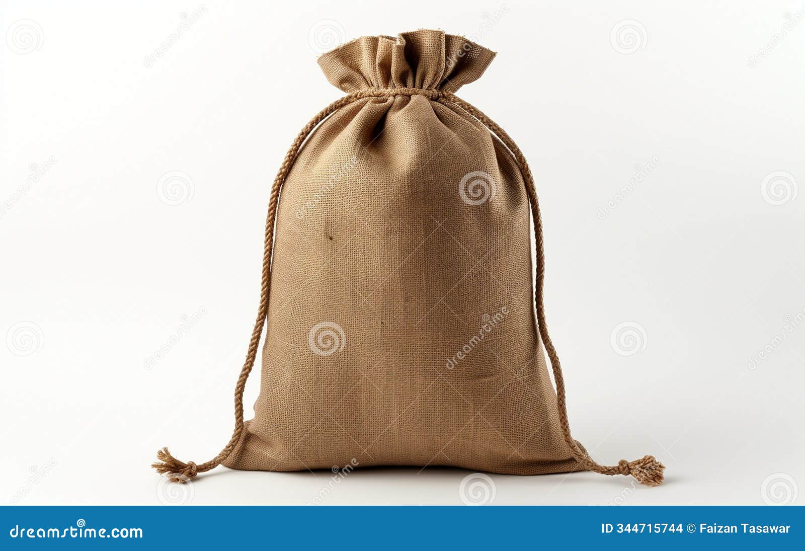 Burlap Sack on Transparent Background Stock Photo - Image of organic ...