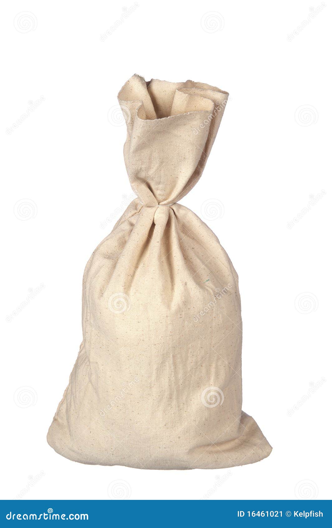 Burlap sack on white stock image. Image of space, sack - 16461021