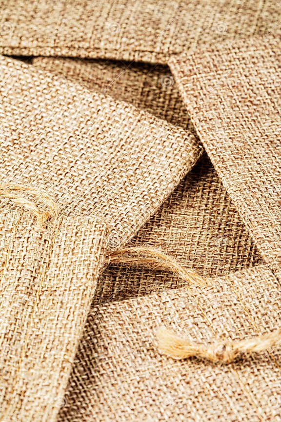 Burlap Sacks or Bags Isolated with Copy Space Stock Photo - Image of ...